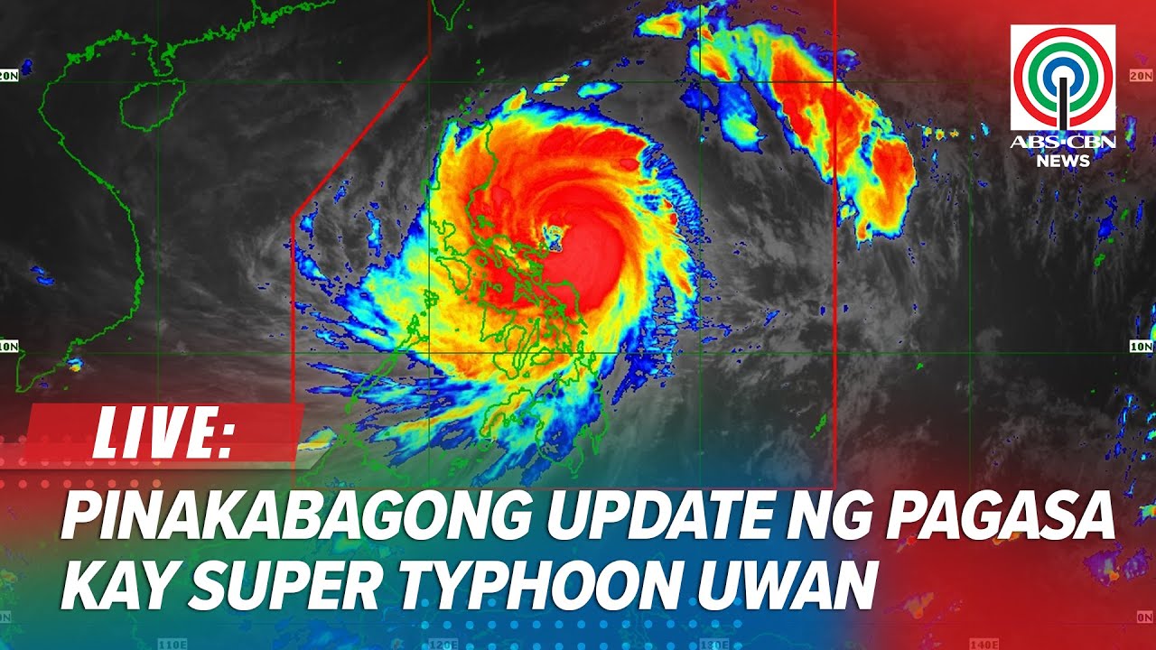 LIVE: PAGASA gives latest update on Super Typhoon #UwanPH as of 11:00 ...